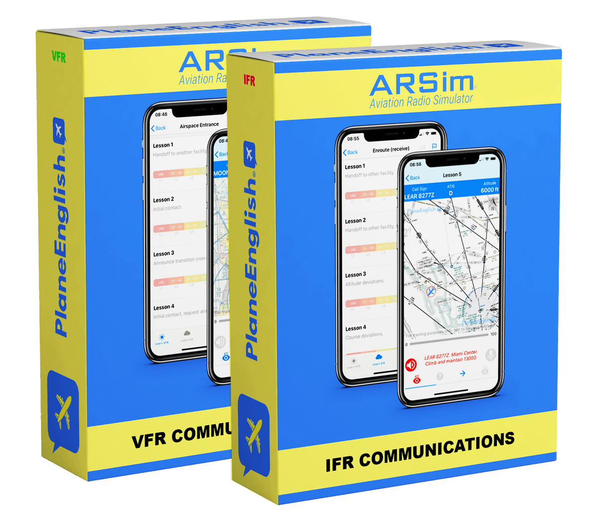 ARSim VFR + IFR Subscription Options - PlaneEnglish